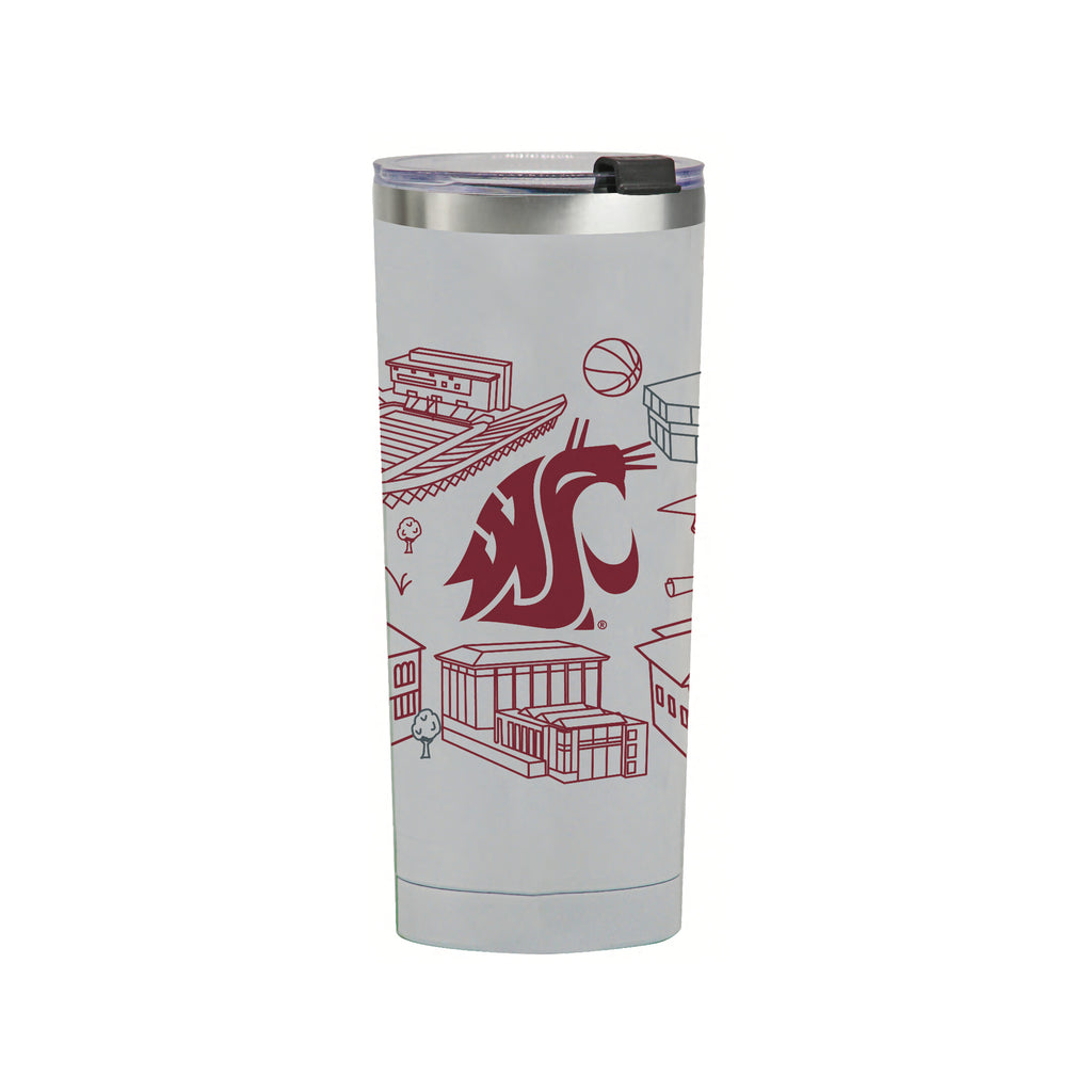 Washington State Cougars 24oz Campus Line Art Tumbler – Indigo Falls