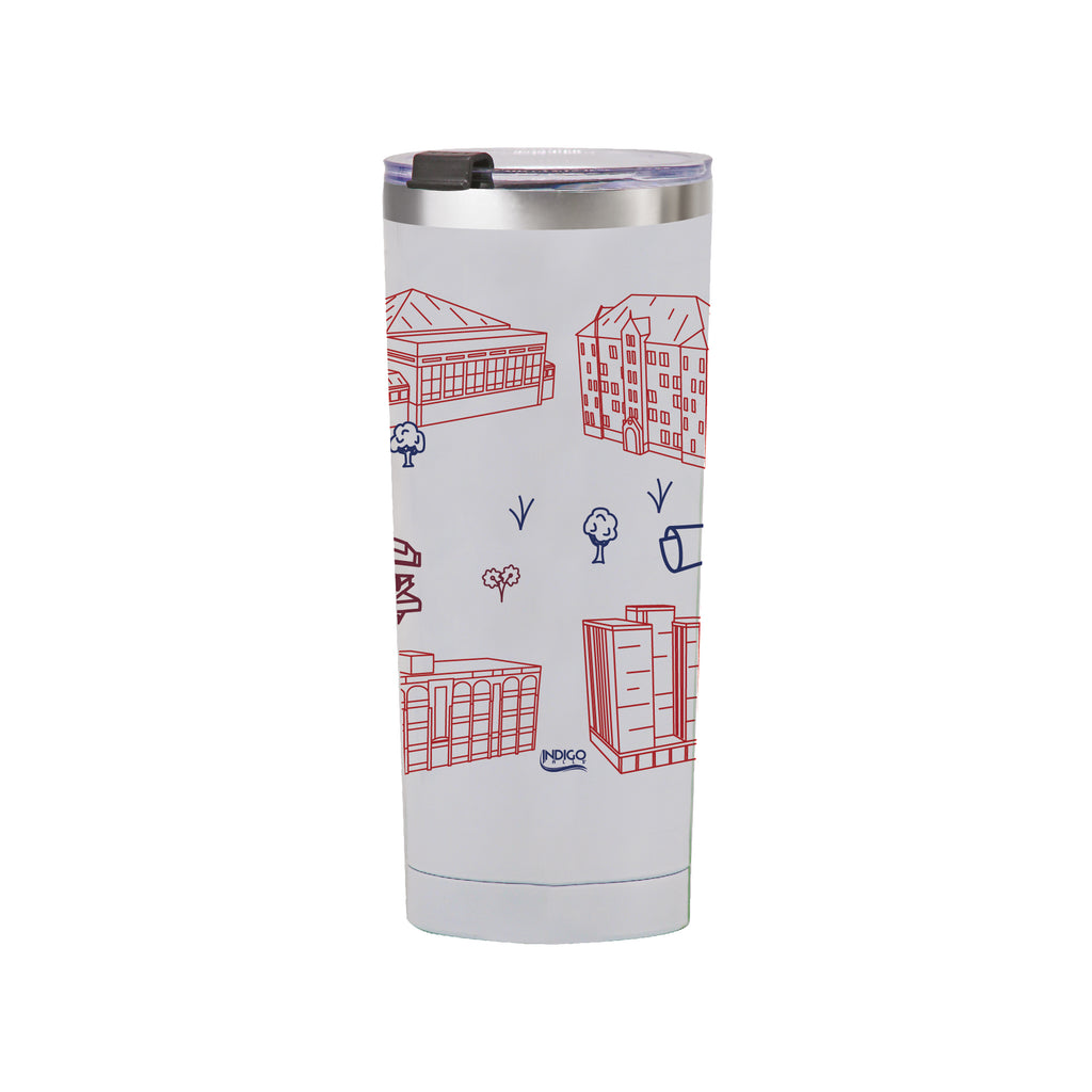 Duquesne University 24oz Campus Line Art Tumbler – Indigo Falls
