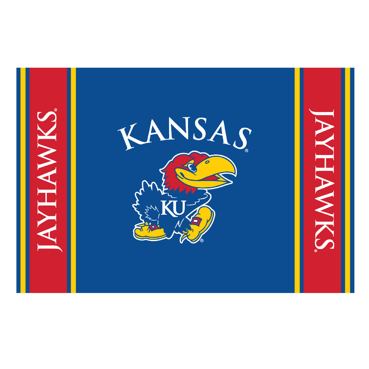 Kansas Jayhawks Classic Poster 12" x 18" - Indigo Falls