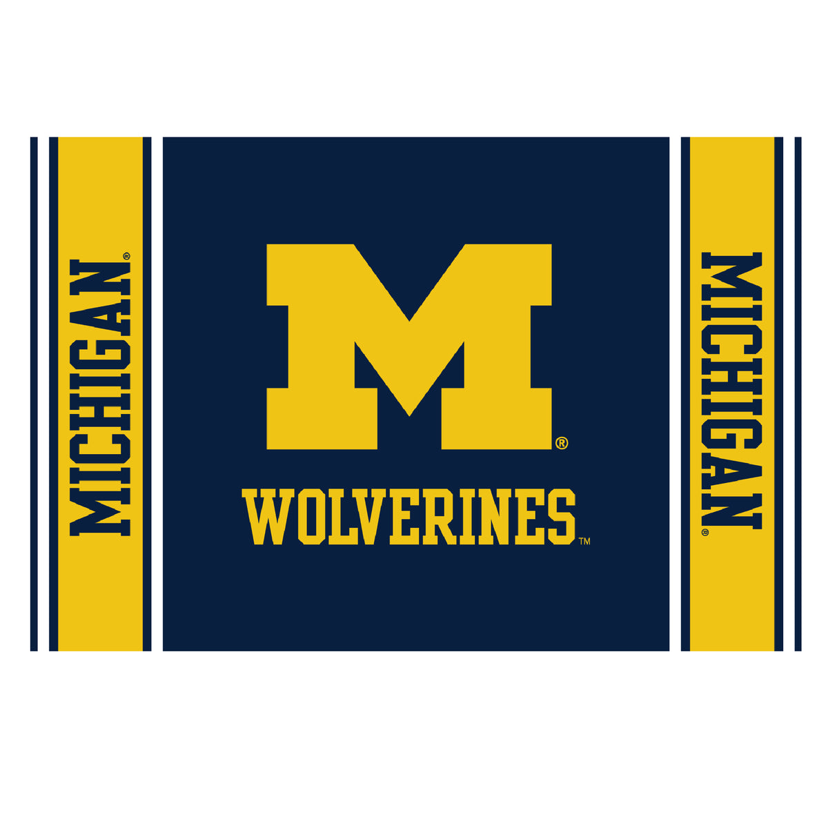 Michigan Wolverines Classic Poster 12" x 18" - Indigo Falls
