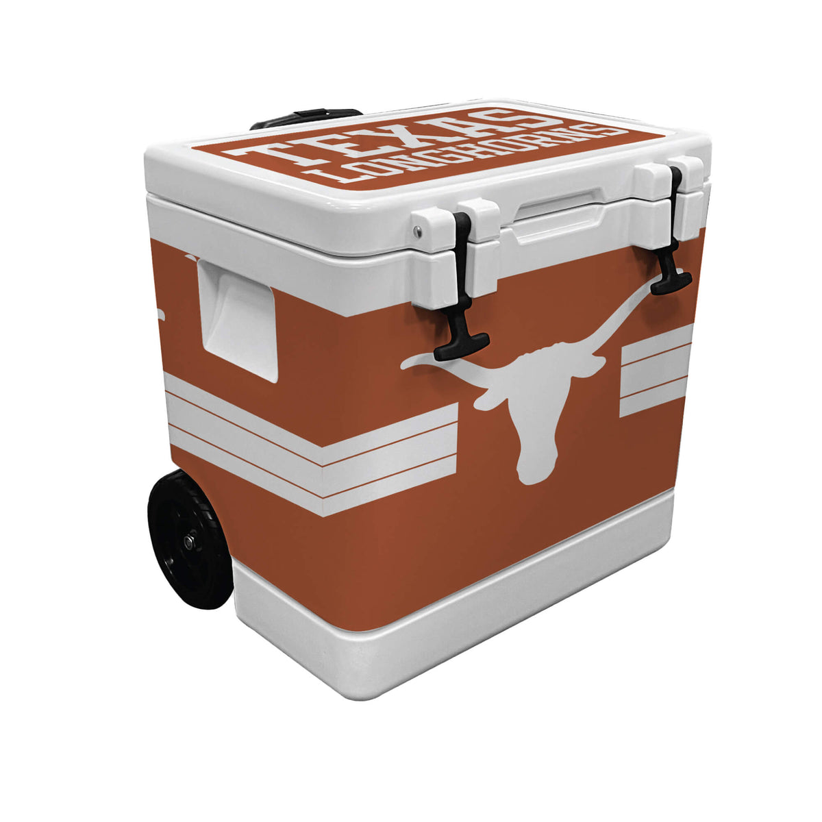 37qt Texas Longhorns Rotomolded Wheeled Cooler - Indigo Falls