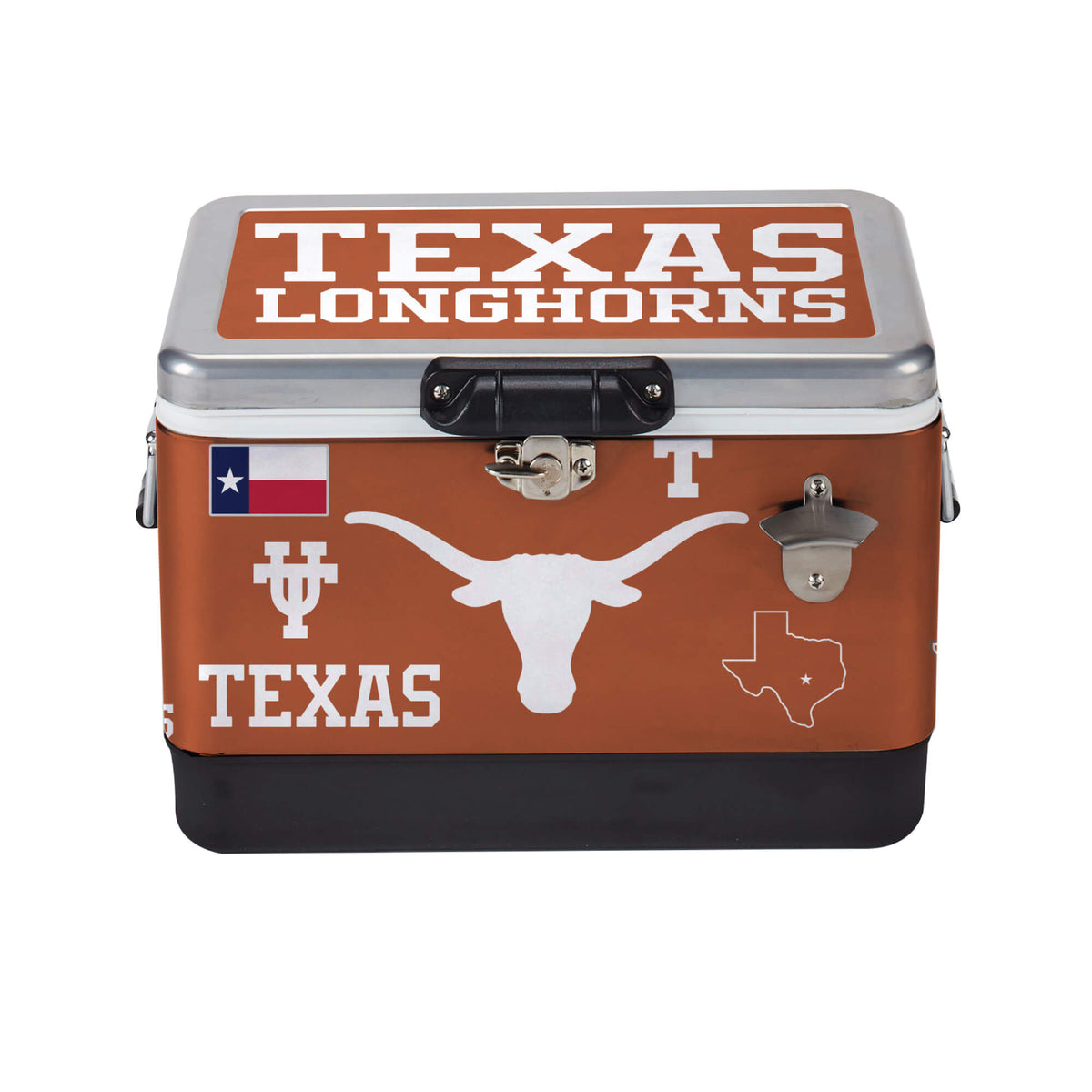 26qt Texas Longhorns Medley Metal Cooler - Indigo Falls