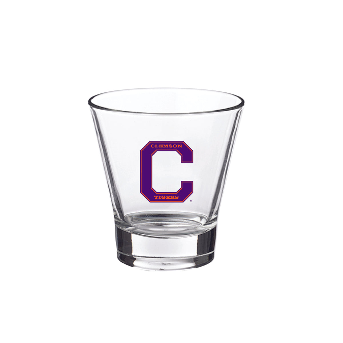 Set of 2 Clemson Tigers 12oz Glasses - Indigo Falls