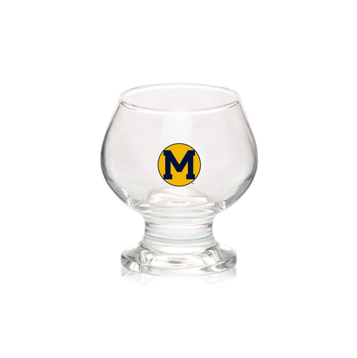 Michigan Wolverines 7oz Balloon Glass - Indigo Falls