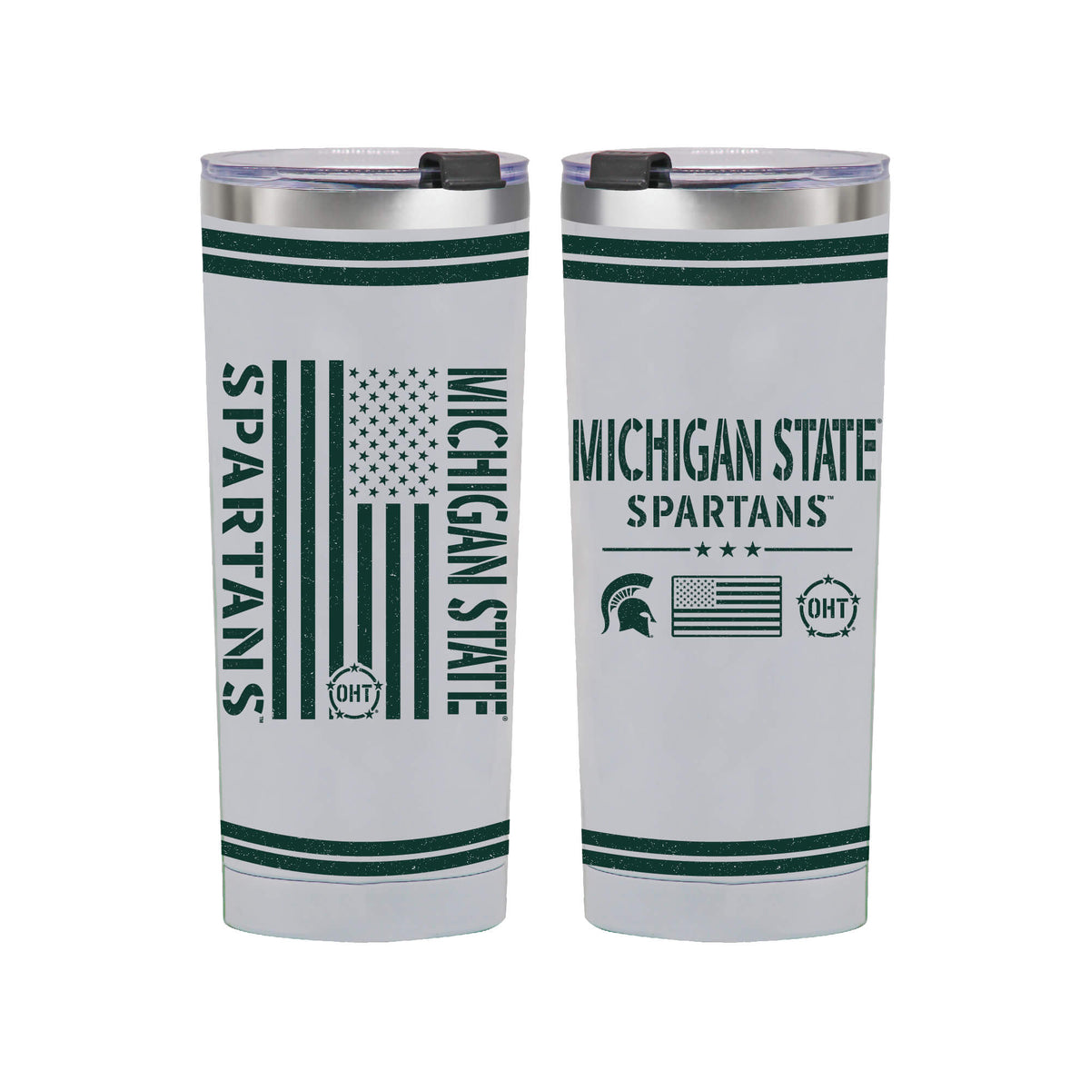 24oz Michigan State Spartans OHT TC Flag Tumbler - Indigo Falls