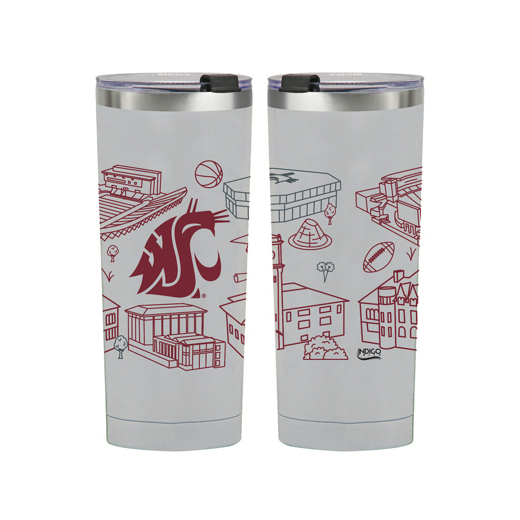 Washington State Cougars 24oz Campus Line Art Tumbler – Indigo Falls