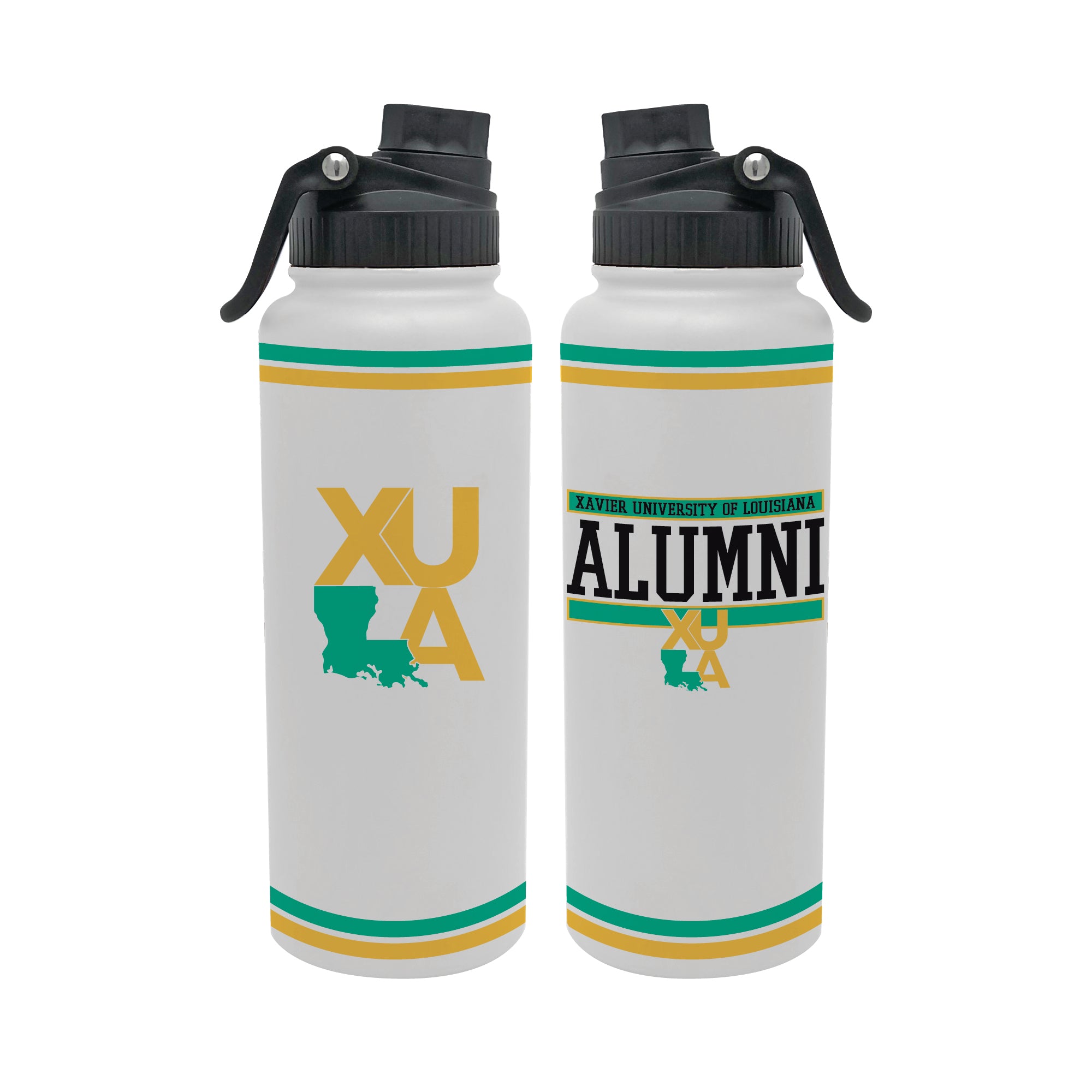 34oz Xavier Louisiana Gold Rush-Nuggets Alumni Aqua Bottle – Indigo Falls