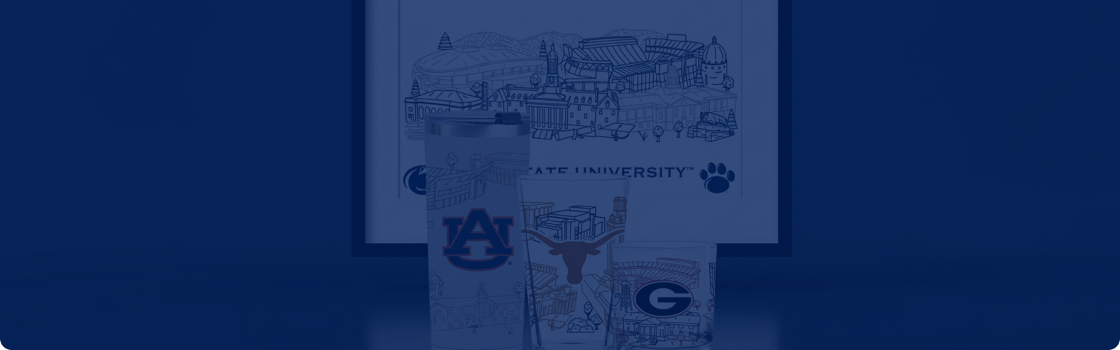 Campus Line Art – Indigo Falls